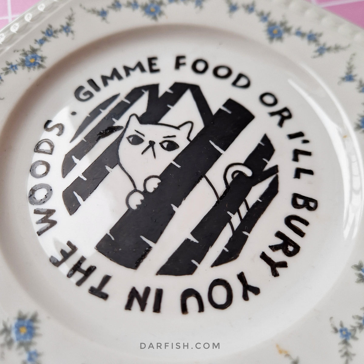 Gimmie Food Or... Vintage Plate (Original & Handmade) – DARFISH