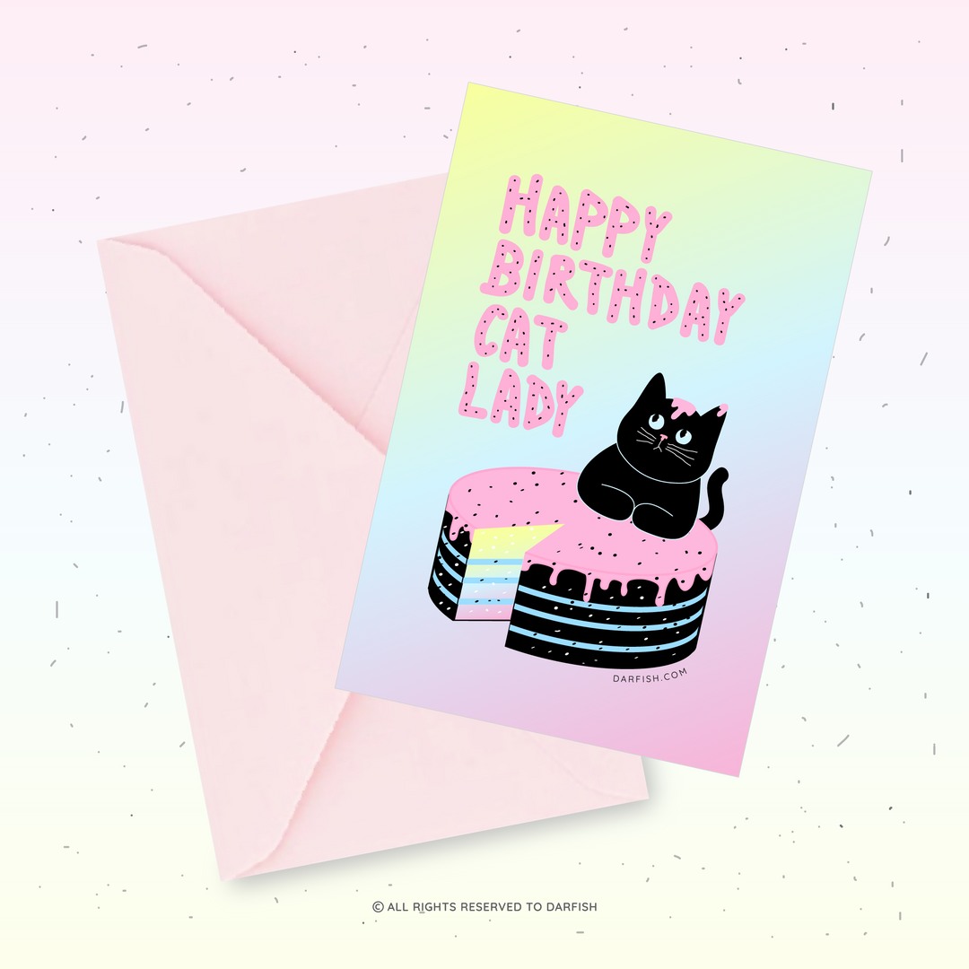 Happy Birthday postcard – DARFISH
