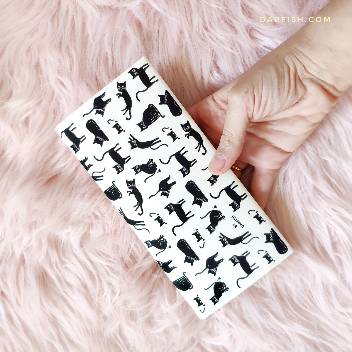 Black Cats Craft Paper Wallet – DARFISH